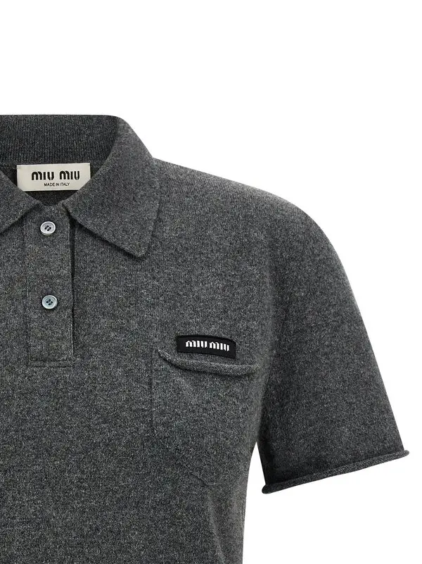 Miu Miu Cashmere Polo Shirt