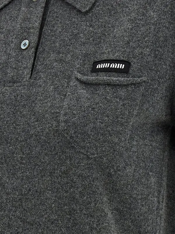 Miu Miu Cashmere Polo Shirt