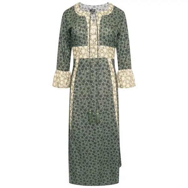 LATELIER LONDON Savanah Floral Panel Midi Dress