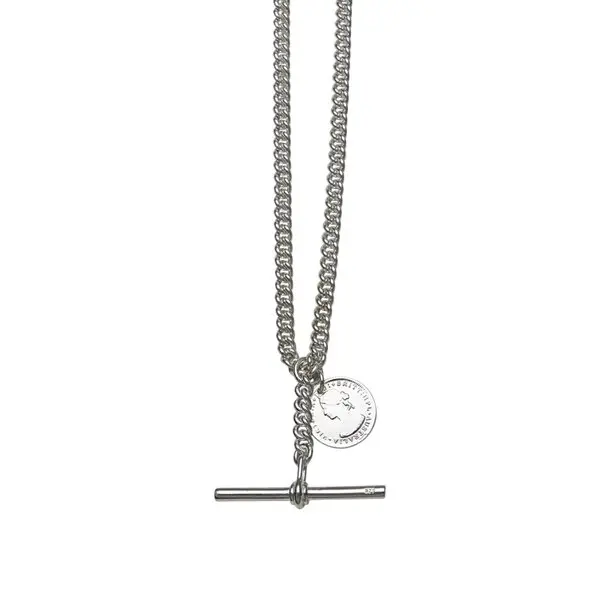 VON TRESKOW Curb Necklace With Coin