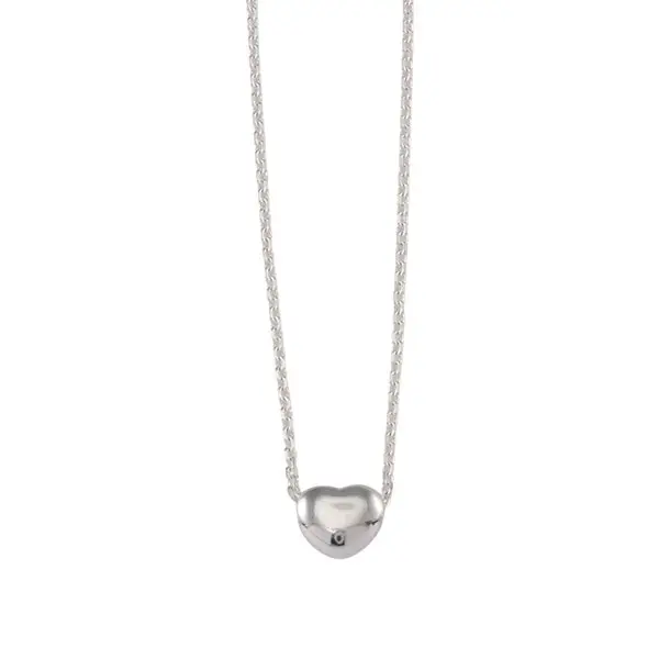 VON TRESKOW Sliding Bubble Heart Necklace