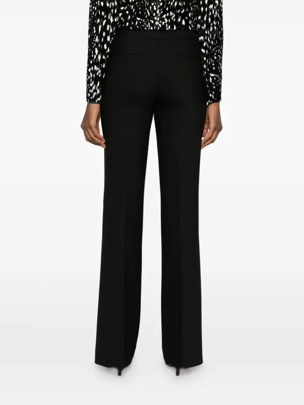 VIA MASINI 80 Wool Flared Leg Trousers