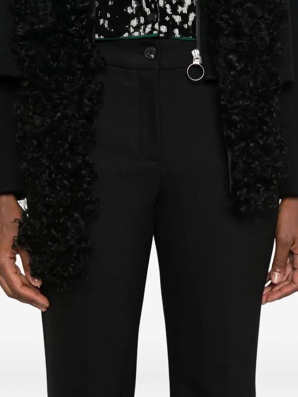 VIA MASINI 80 Wool Flared Leg Trousers