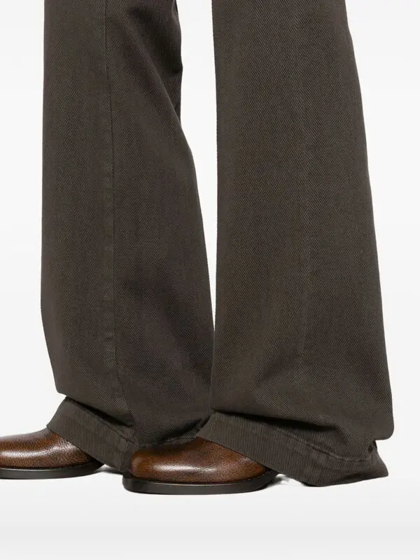 VIA MASINI 80 Wool Flared Leg Trousers