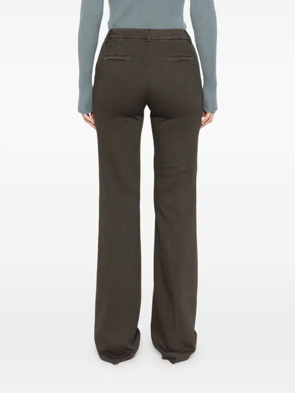 VIA MASINI 80 Wool Flared Leg Trousers
