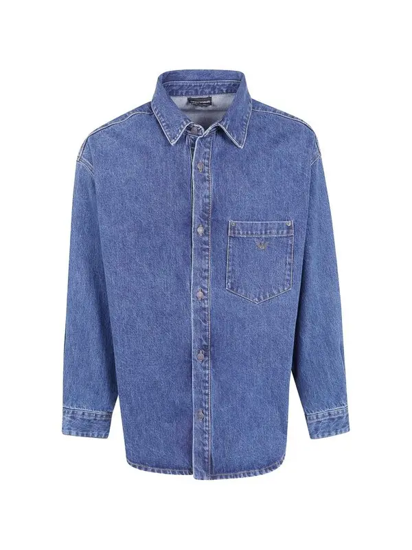 Emporio Armani Denim Cotton Shirt