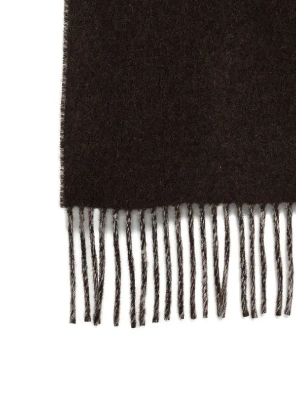 Jacquemus Logo Wool Scarf - Brown