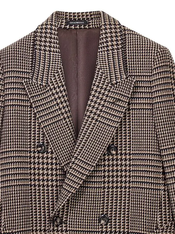 Emporio Armani Wool Double-breasted Coat