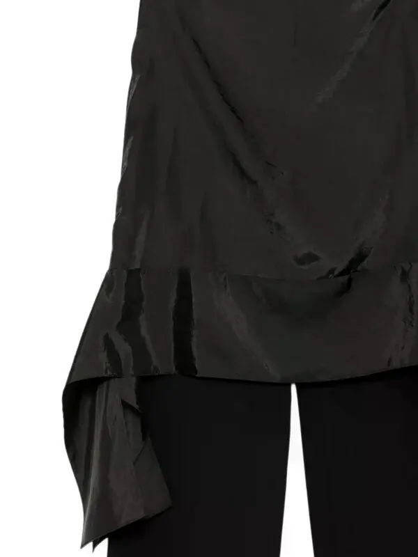PUSHBUTTON Drape Layered Skirt Trousers
