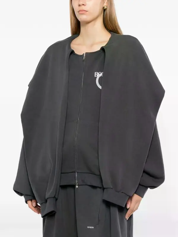 BONBOM Sleeve Hoodie Zip-up Hoodie