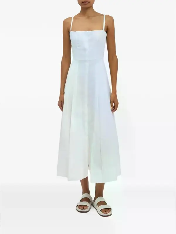 Gabriela Hearst Magritte Midi Dress - White