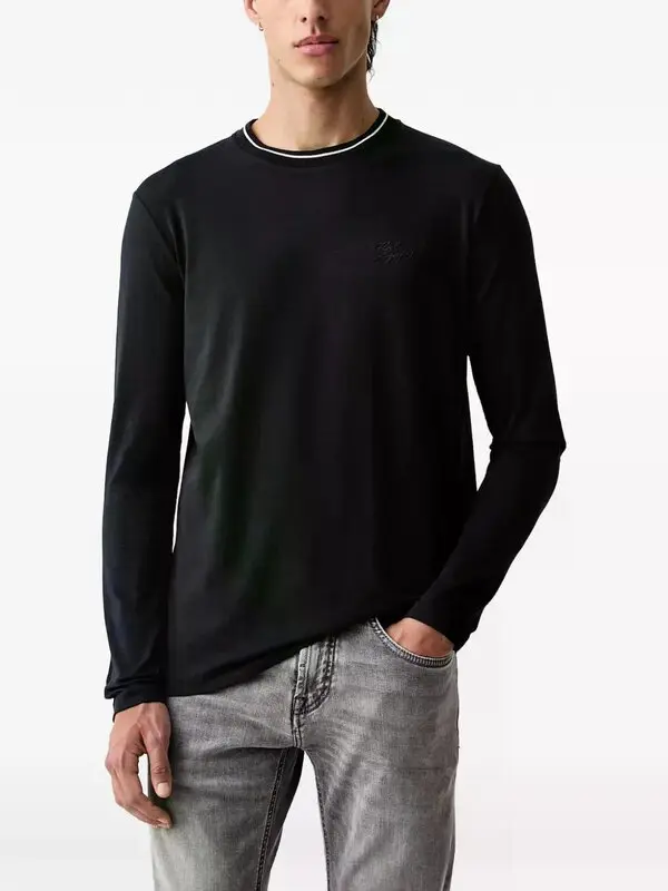 Karl Lagerfeld Logo-detail Tipping-detail Top