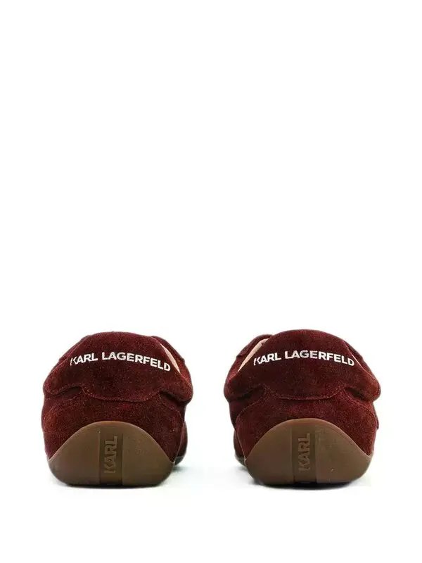 Karl Lagerfeld Logo-embroidered Suede Sneakers
