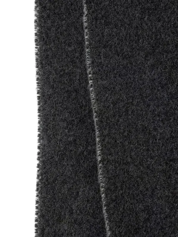 Karl Lagerfeld Logo-intarsia Fringed Scarf