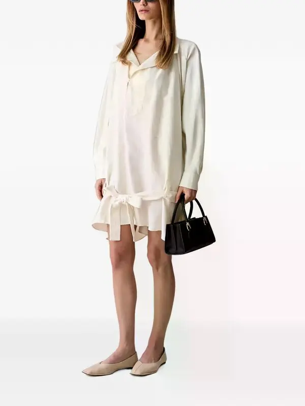 Kenzo Belted Layered-detail Mini Dress