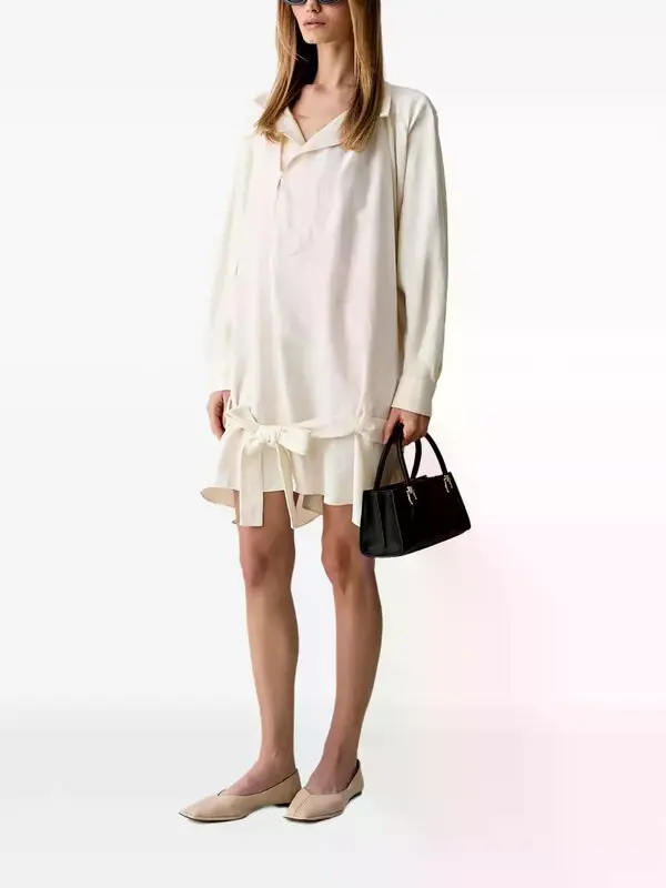 Kenzo Belted Layered-detail Mini Dress