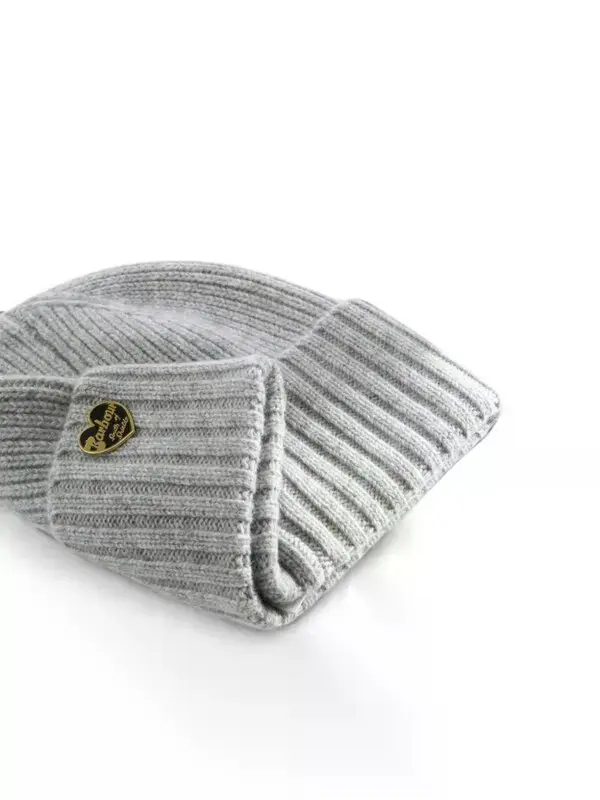 Barbour Ribbed-knit Logo-plaque Beanie Hat
