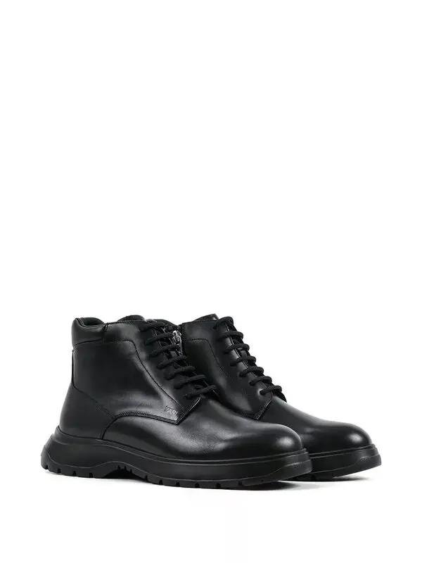 Karl Lagerfeld Lace-up Leather Boots