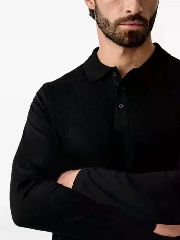 Karl Lagerfeld Long-sleeves Polo Shirt