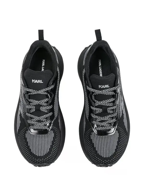 Karl Lagerfeld Logo-embroidered Knit Sneakers