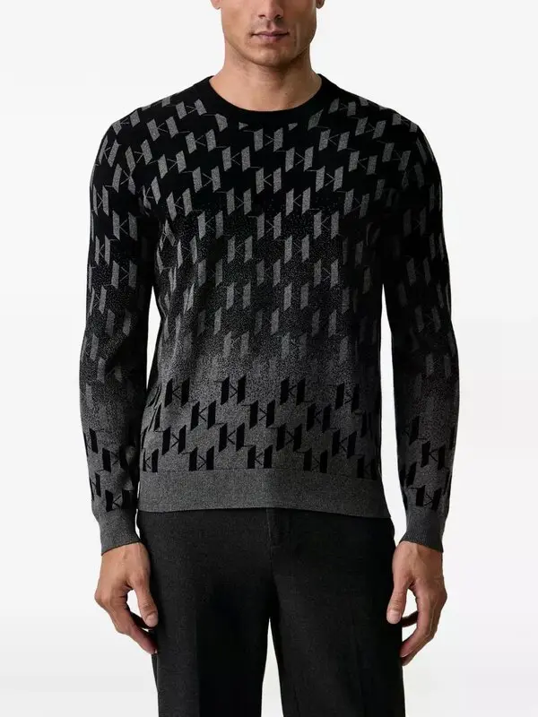 Karl Lagerfeld Monogram-pattern Sweater