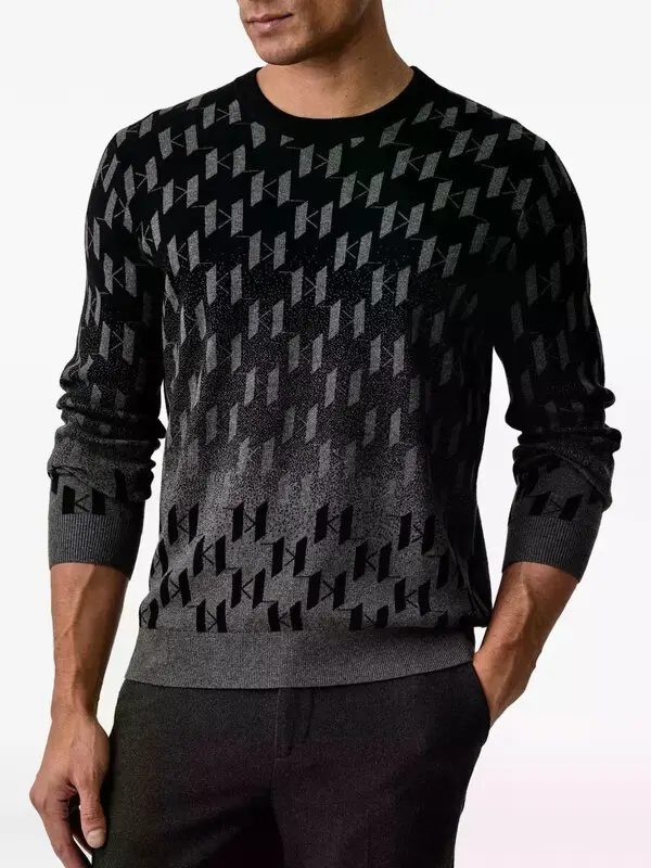 Karl Lagerfeld Monogram-pattern Sweater