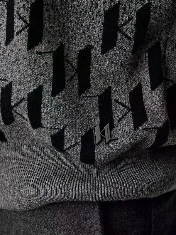Karl Lagerfeld Monogram-pattern Sweater