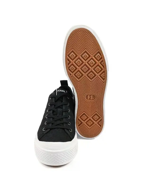 Karl Lagerfeld Monogram-jacquard Platform Sneakers
