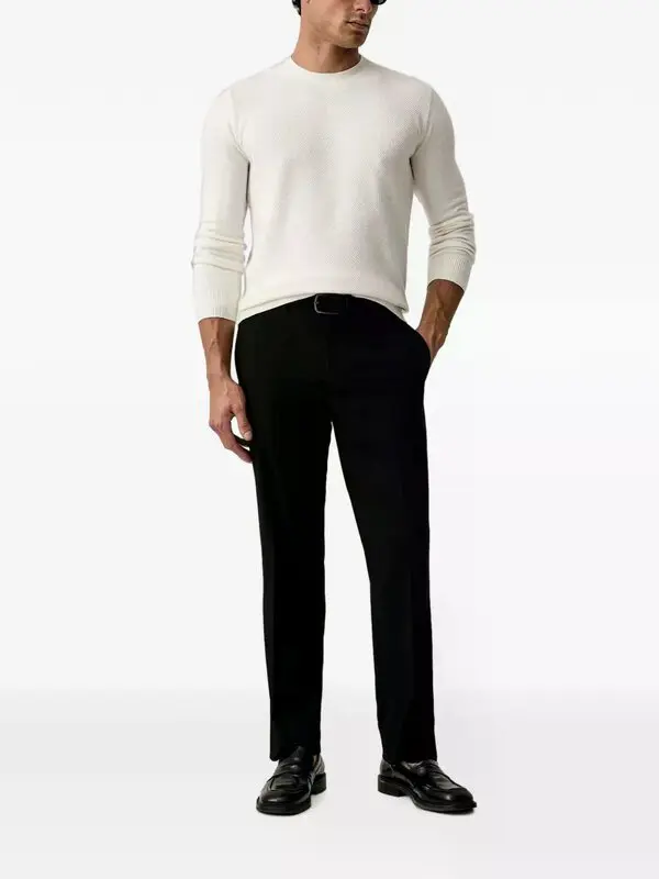 Karl Lagerfeld Waffle-knit Crew-neck Sweater