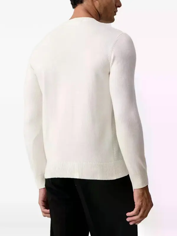 Karl Lagerfeld Waffle-knit Crew-neck Sweater