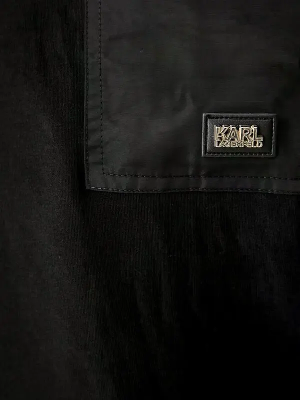 Karl Lagerfeld Logo-plaque Chest-pocket T-shirt