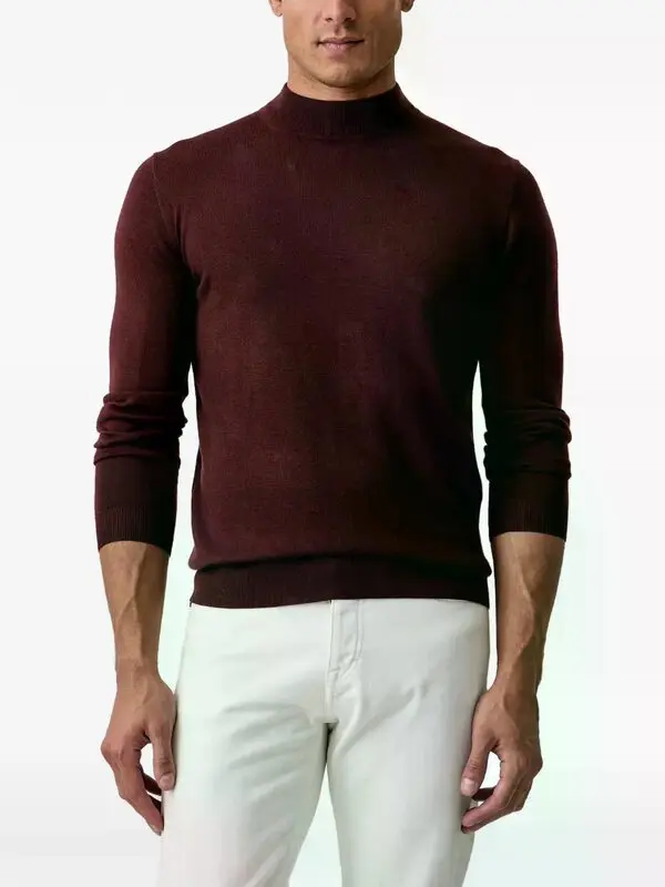 Karl Lagerfeld High-neck Rib-trimmed Sweater