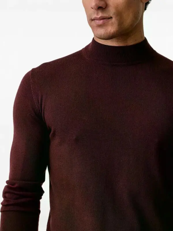 Karl Lagerfeld High-neck Rib-trimmed Sweater