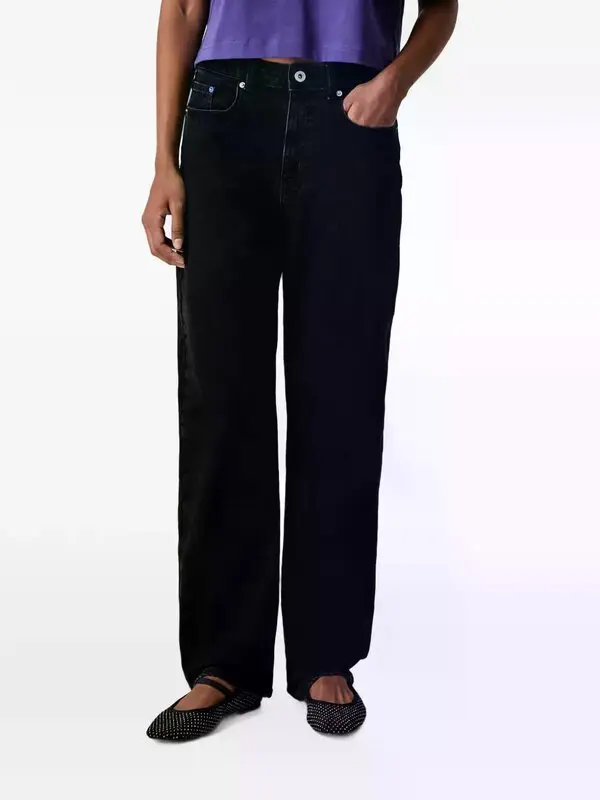 Karl Lagerfeld Logo-patch Straight-leg Jeans
