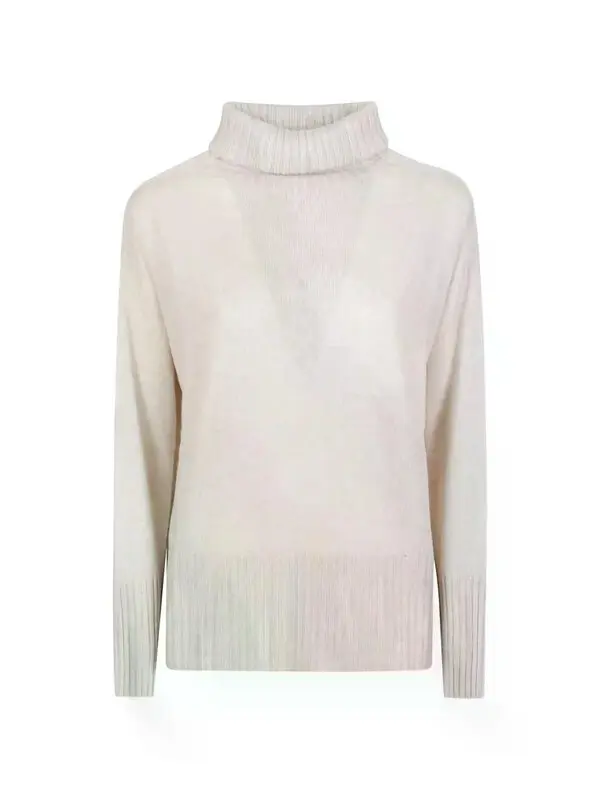 ARAGONA Roll-neck Cashmere Sweater - Neutrals