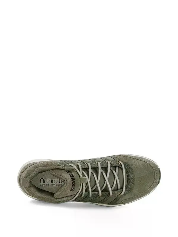 K-Swiss Suede-panelled High-top Sneakers