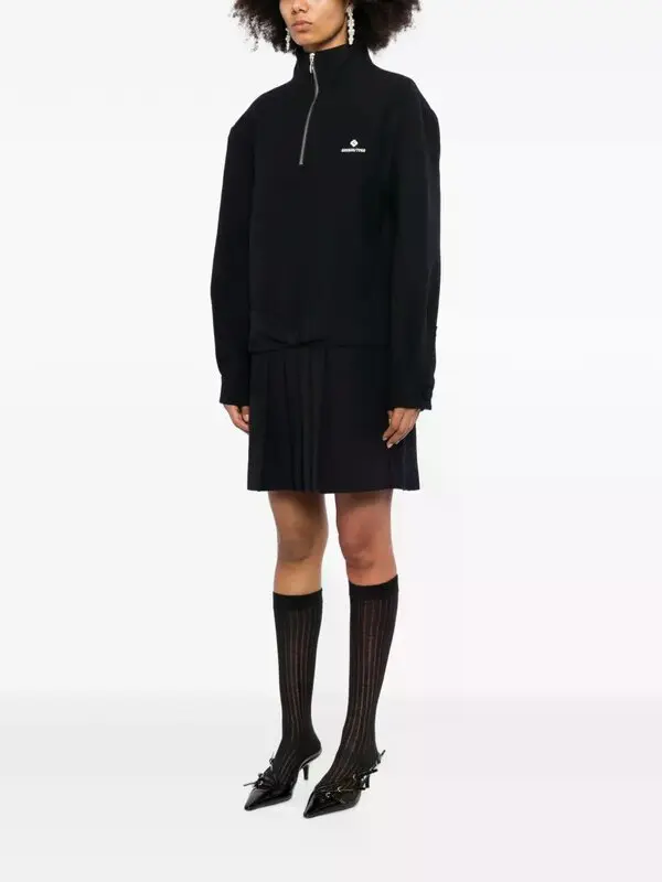 SHUSHU/TONG Pleated Bow-detail Dress