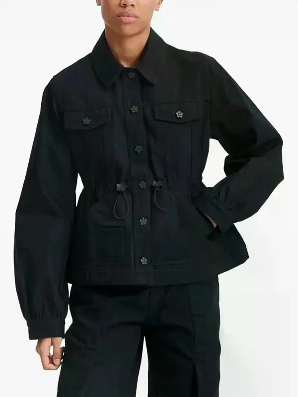 Cecilie Bahnsen Candida Drawstring-waist Denim Jacket