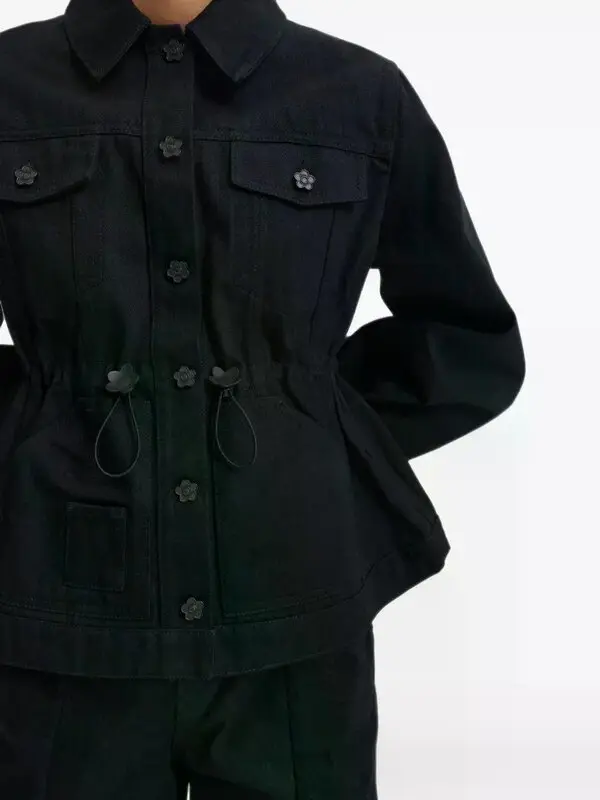 Cecilie Bahnsen Candida Drawstring-waist Denim Jacket