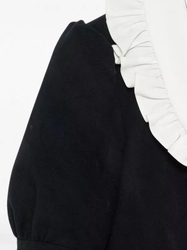 SHUSHU/TONG Ruffled-collar Cropped Jacket