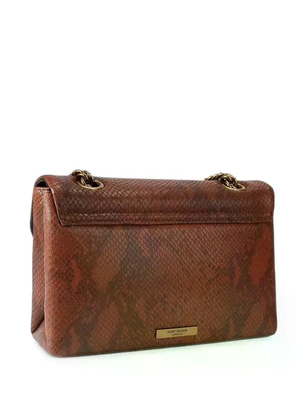 Kurt Geiger Kensington Snake-effect Shoulder Bag