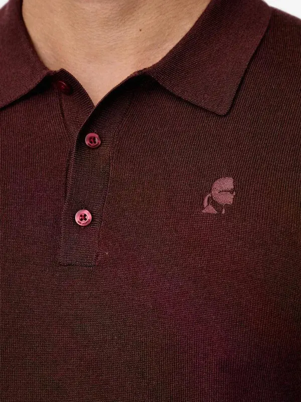 Karl Lagerfeld Logo-embroidered Polo Shirt