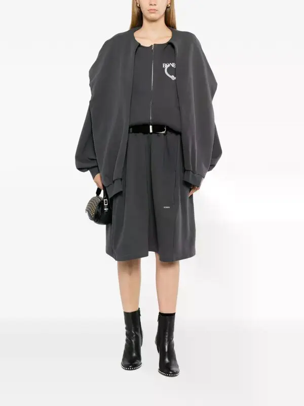 BONBOM Logo-print Drawstring Skirt