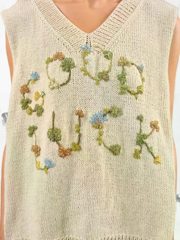 STORY MFG. Party Embroidered Knit Sweater