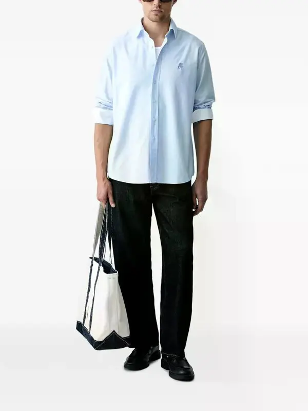 Karl Lagerfeld Ikonik Embroidered Shirt - Blue