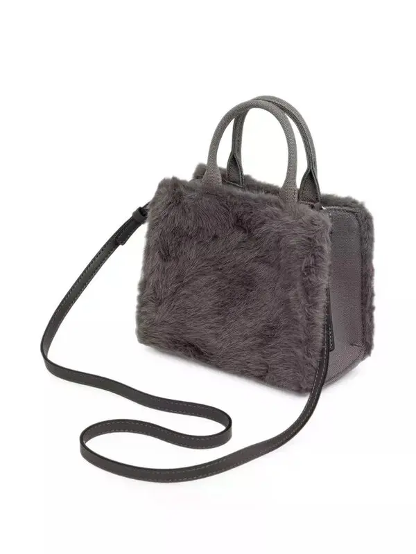 Karl Lagerfeld Logo-embroidered Faux-fur Tote Bag