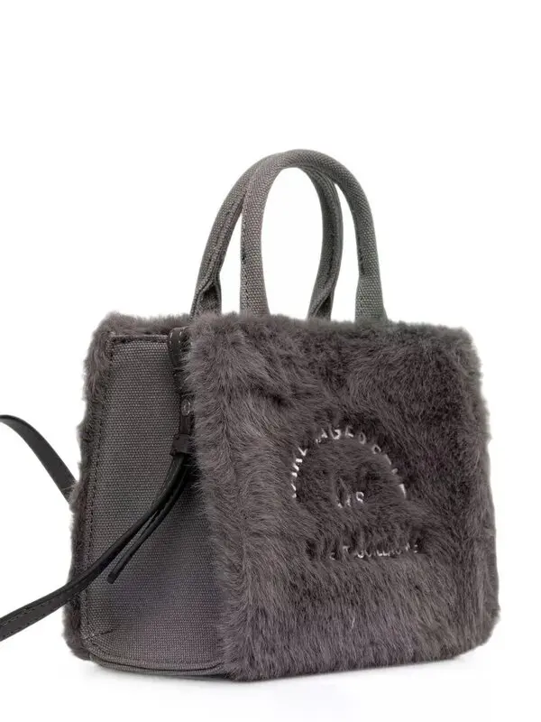 Karl Lagerfeld Logo-embroidered Faux-fur Tote Bag