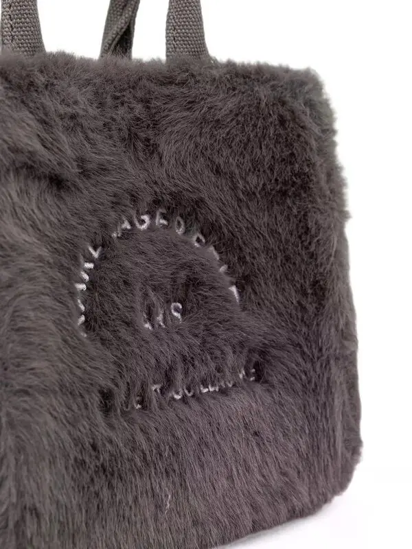 Karl Lagerfeld Logo-embroidered Faux-fur Tote Bag
