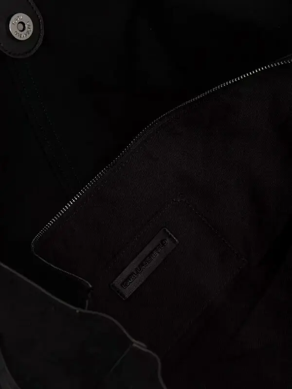 Karl Lagerfeld Logo-plaque Panelled Tote Bag