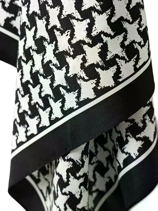 Karl Lagerfeld Houndstooth-pattern Scarf